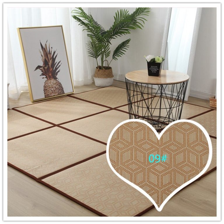 Foldable Rattan Floor Mat Non-Slip – Multiple Color and Sizes (By Grid ...