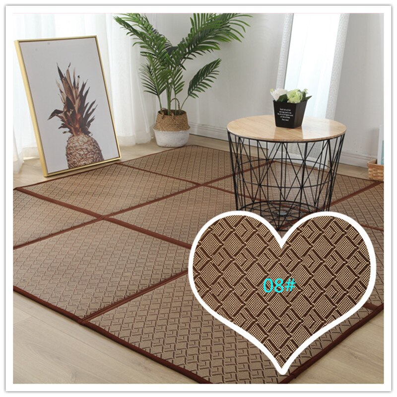 Foldable Rattan Floor Mat Non-Slip – Multiple Color and Sizes (By Grid ...